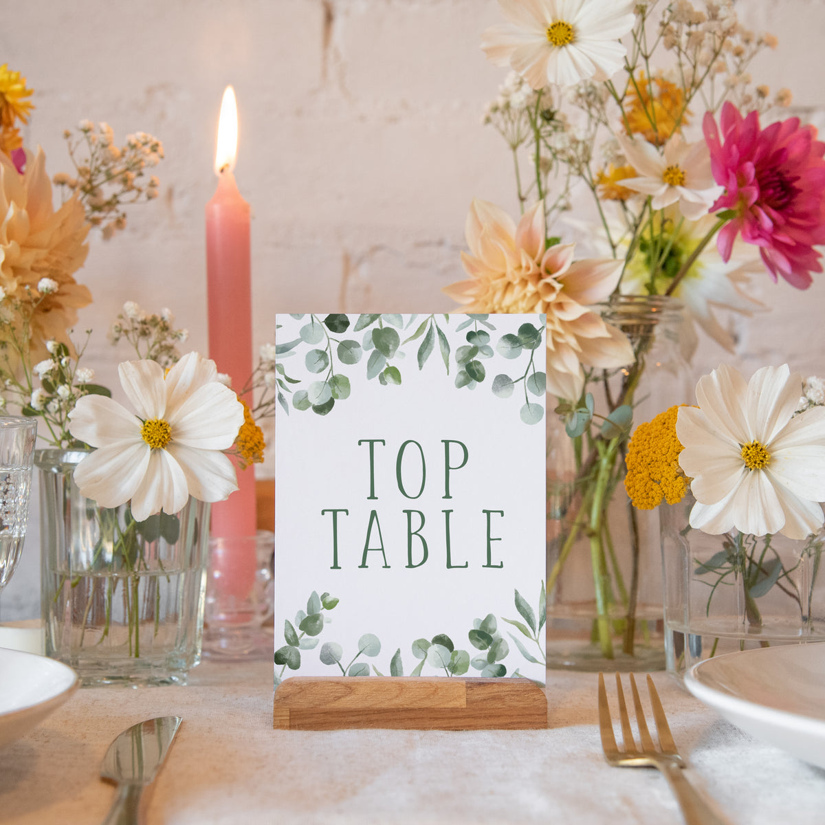 Eucalyptus Paper Table Numbers Pack of 26 – Manta Makes