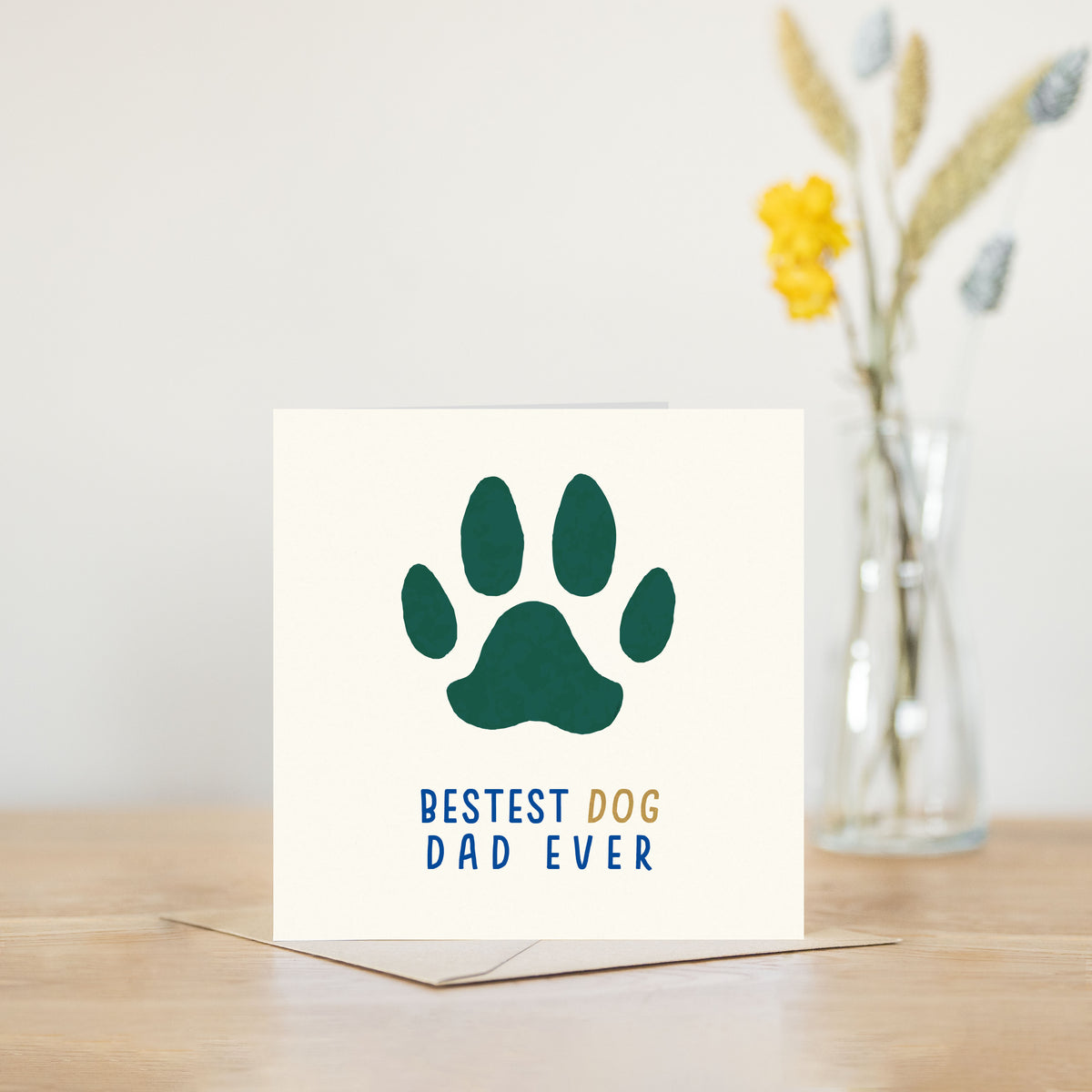 Bestest Dog Dad card – Manta Makes