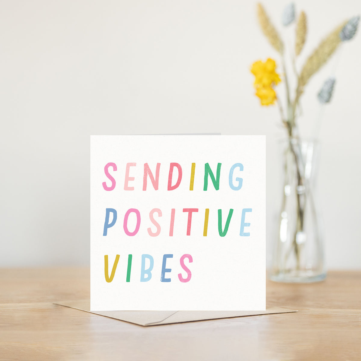 Sending Positive Vibes Card – Manta Makes