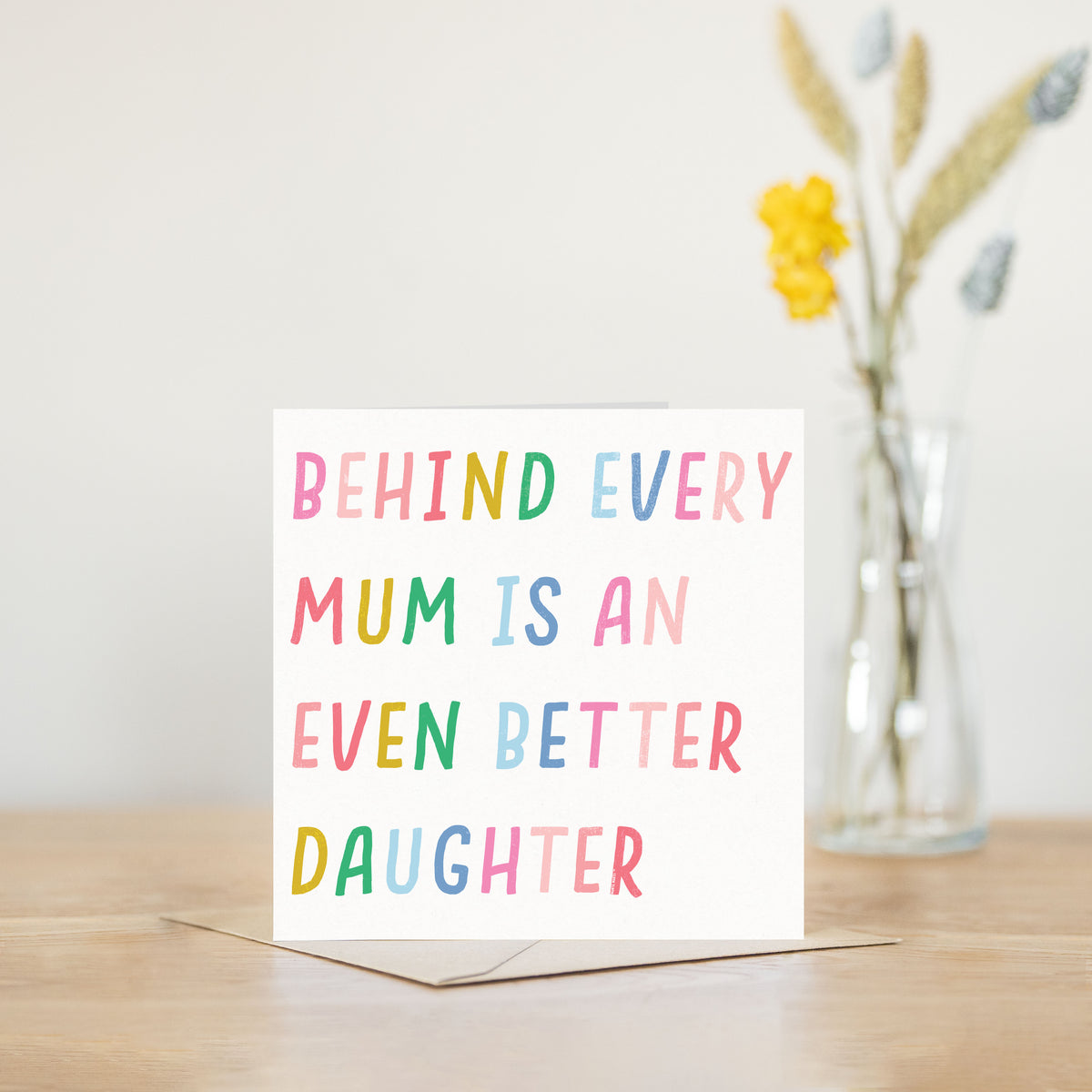 Behind every mum is an even better daughter card – Manta Makes