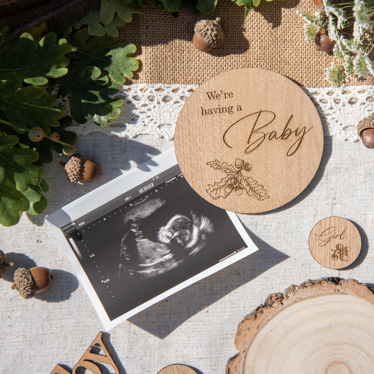 Pregnancy Milestone Oak Counters – Manta Makes