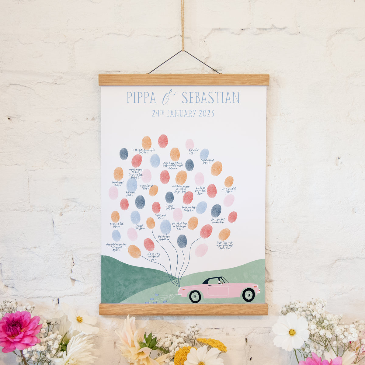Wedding Fingerprint Guestbook Sign – Manta Makes
